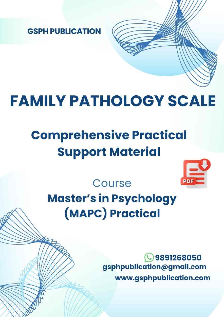 IGNOU MAPC Family Pathology Scale Practical PDF - GSPH Publication ...